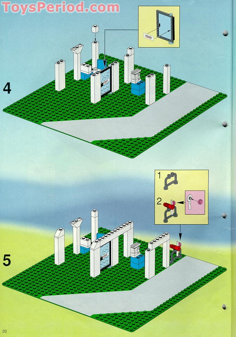 LEGO 6598 Metro PD Station Instructions and Parts List