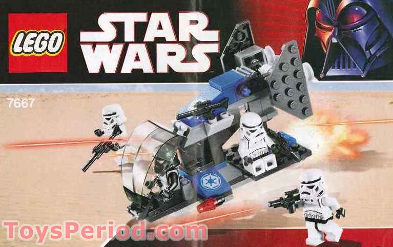 LEGO 7667 Imperial Dropship Instructions and Parts List
