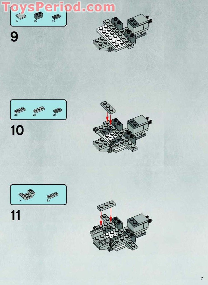LEGO 7661 Jedi Starfighter with Hyperdrive Booster Ring Instructions ...