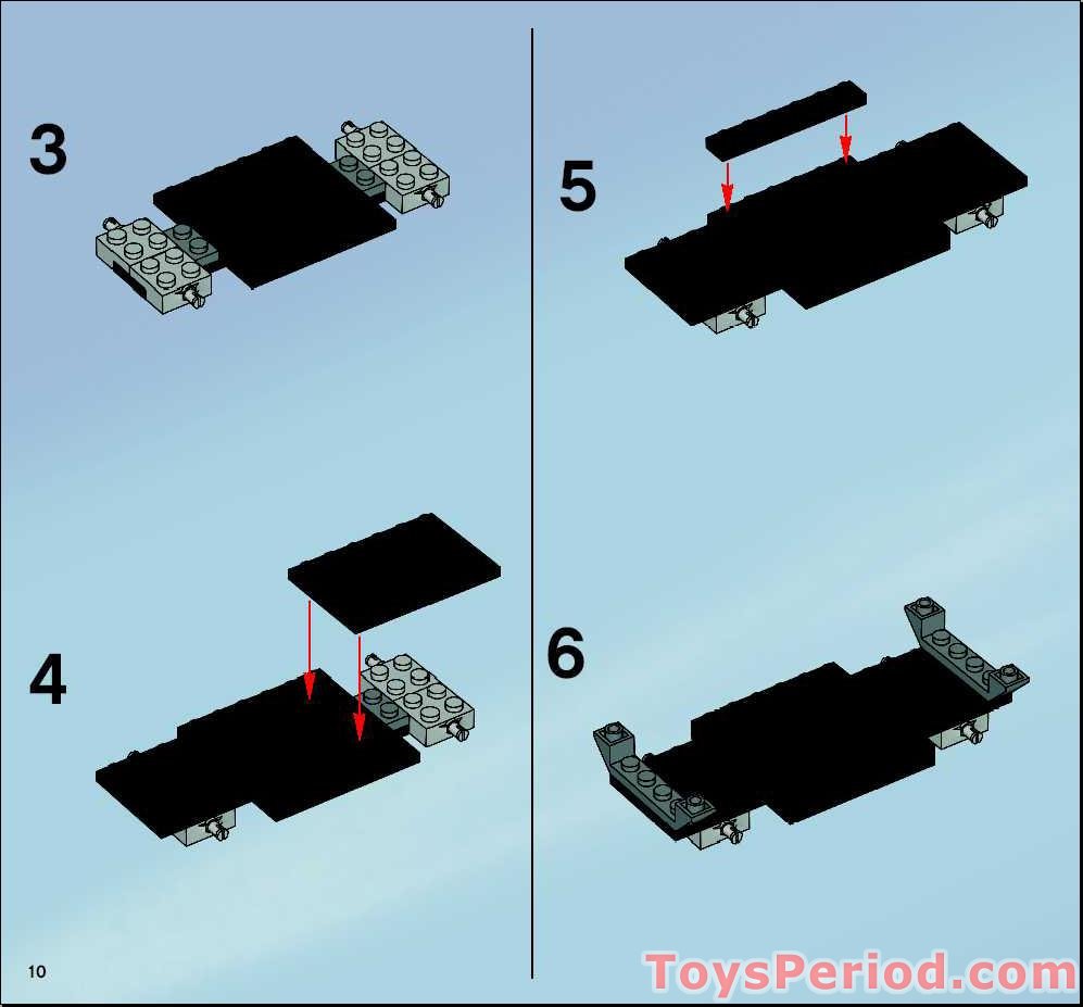 LEGO 7781 The Batmobile: Two-Face's Escape Instructions and Parts List