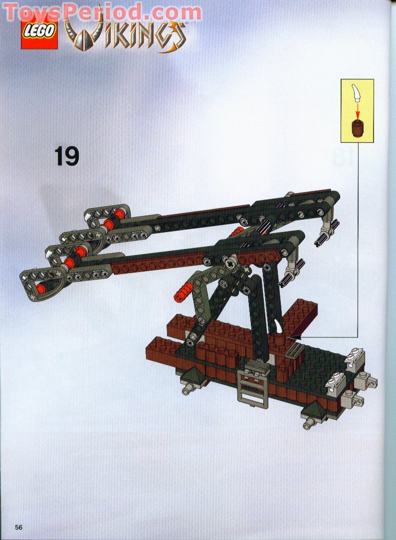 LEGO 7021 Viking Double Catapult Versus Armored Ofnir Dragon ...