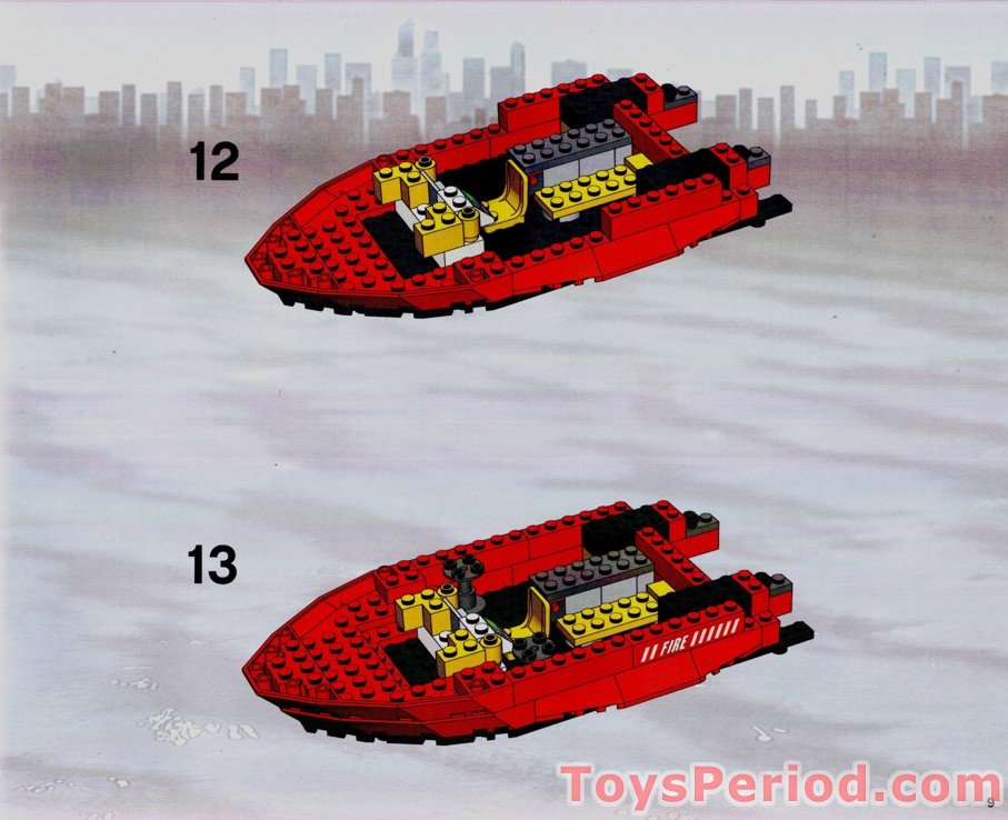LEGO 7046 Fire Command Craft Set Parts Inventory and Instructions ...