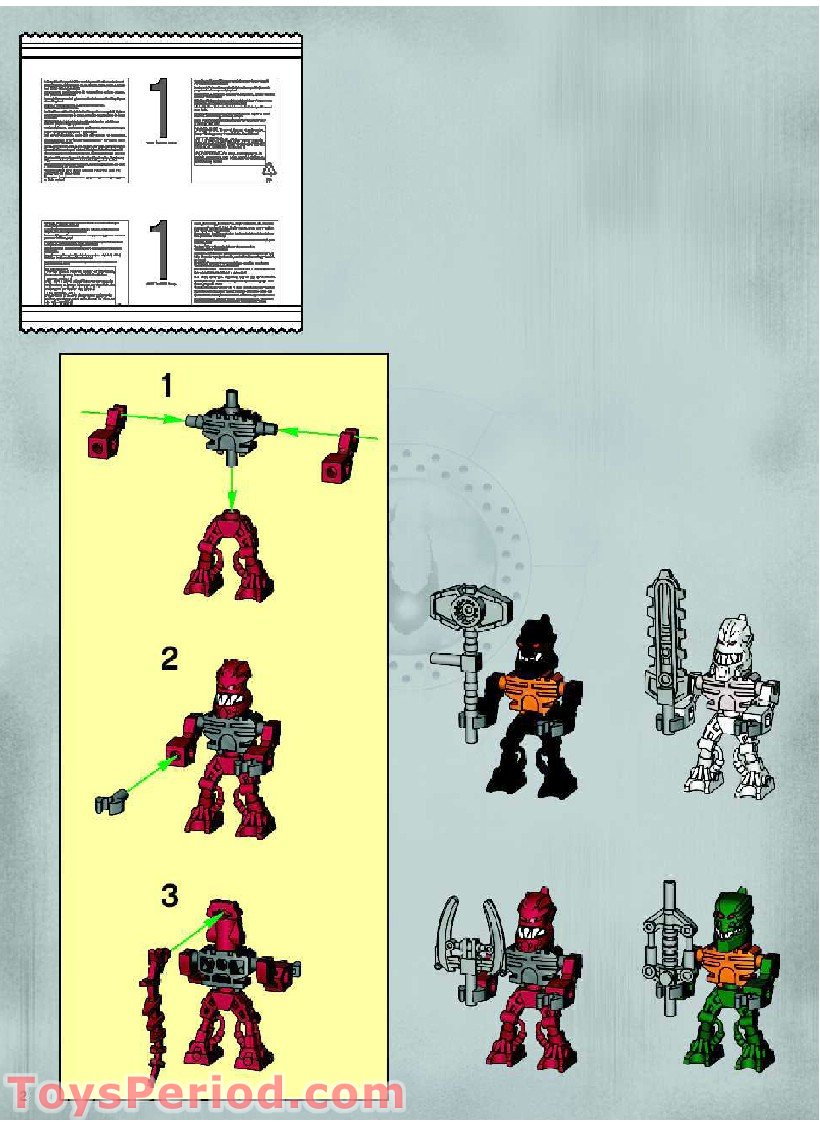 LEGO 8624 Race for the Mask of Life Instructions and Parts List