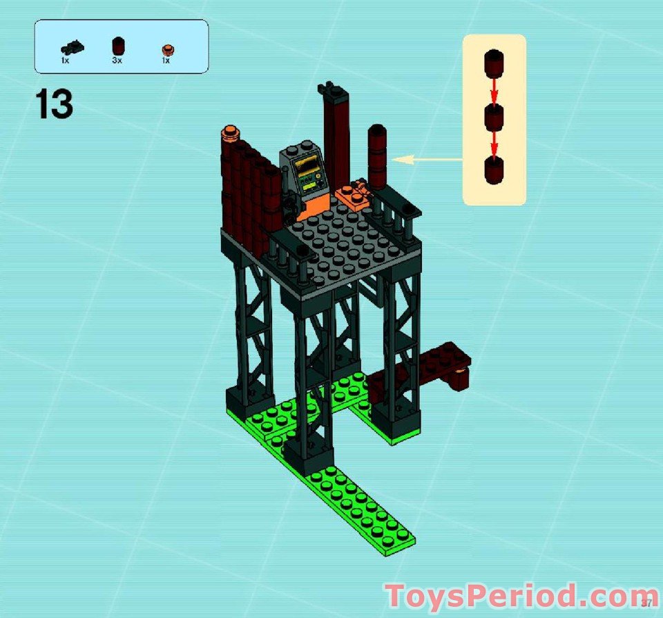 LEGO 8632 Mission 2: Swamp Raid Instructions and Parts List
