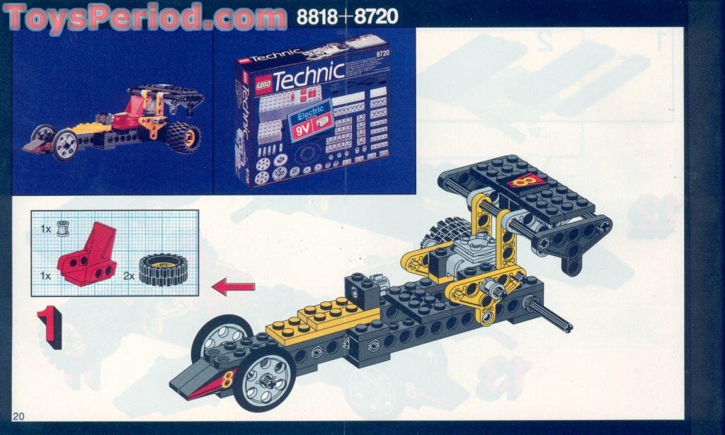 LEGO 8818 Baja Blaster Instructions and Parts List