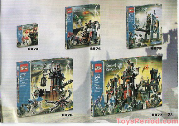 LEGO 8873 Fireball Catapult Instructions and Parts List