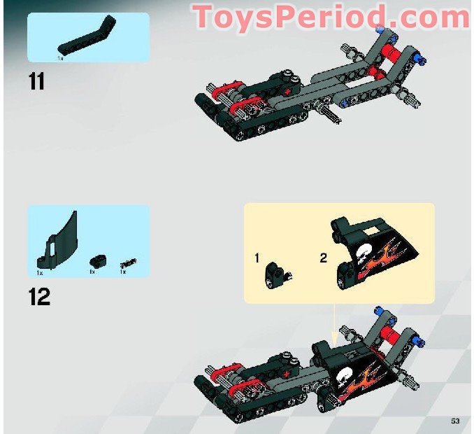 LEGO 8167 Jump Riders Instructions and Parts List