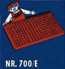 LEGO 700.E Individual 10x20 Baseplate Set Parts List
