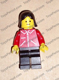 LEGO Sets with Minifigure jred020 Jacket Red with Zipper - Red Arms ...