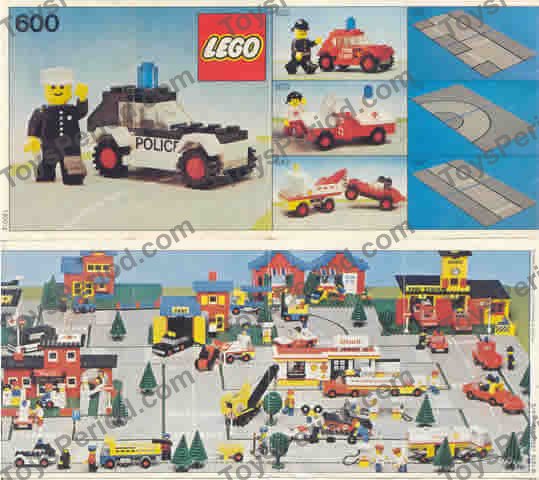 LEGO 600-2 Police Patrol Car Instructions and Parts List