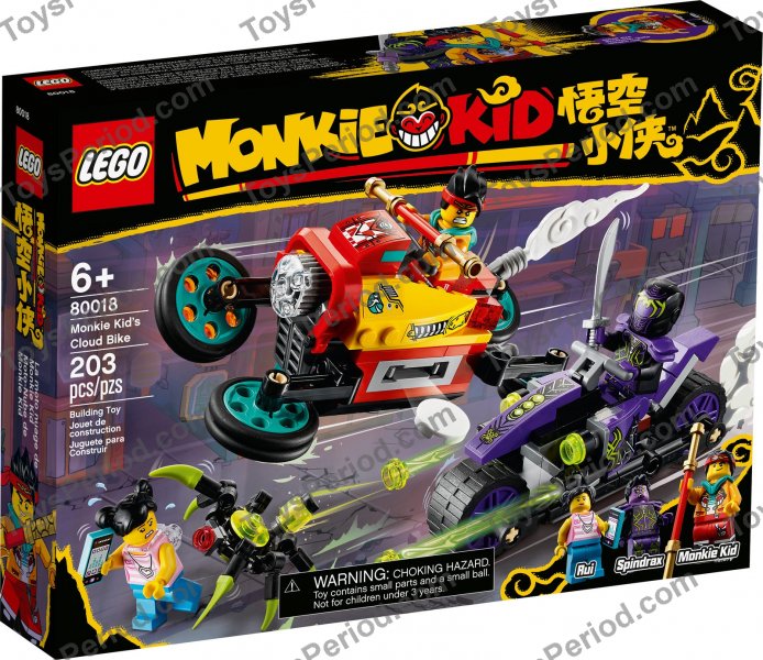 LEGO 80018 Monkie Kid’s Cloud Bike Set Parts List