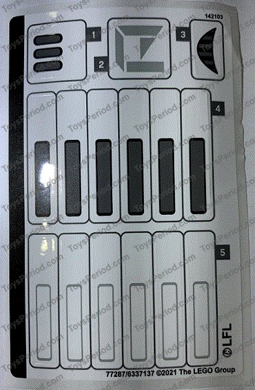 LEGO Sets with Part 75305stk01 Sticker Sheet for Set 75305 - (77287/ ...