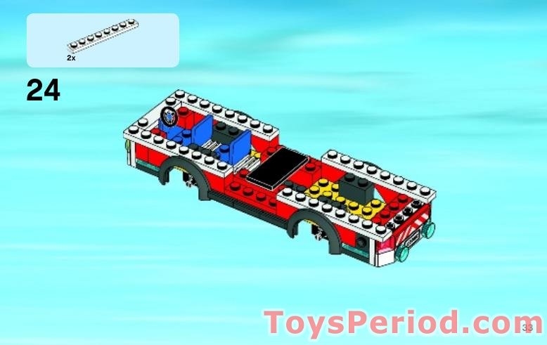 LEGO 60002 Fire Truck Instructions and Parts List