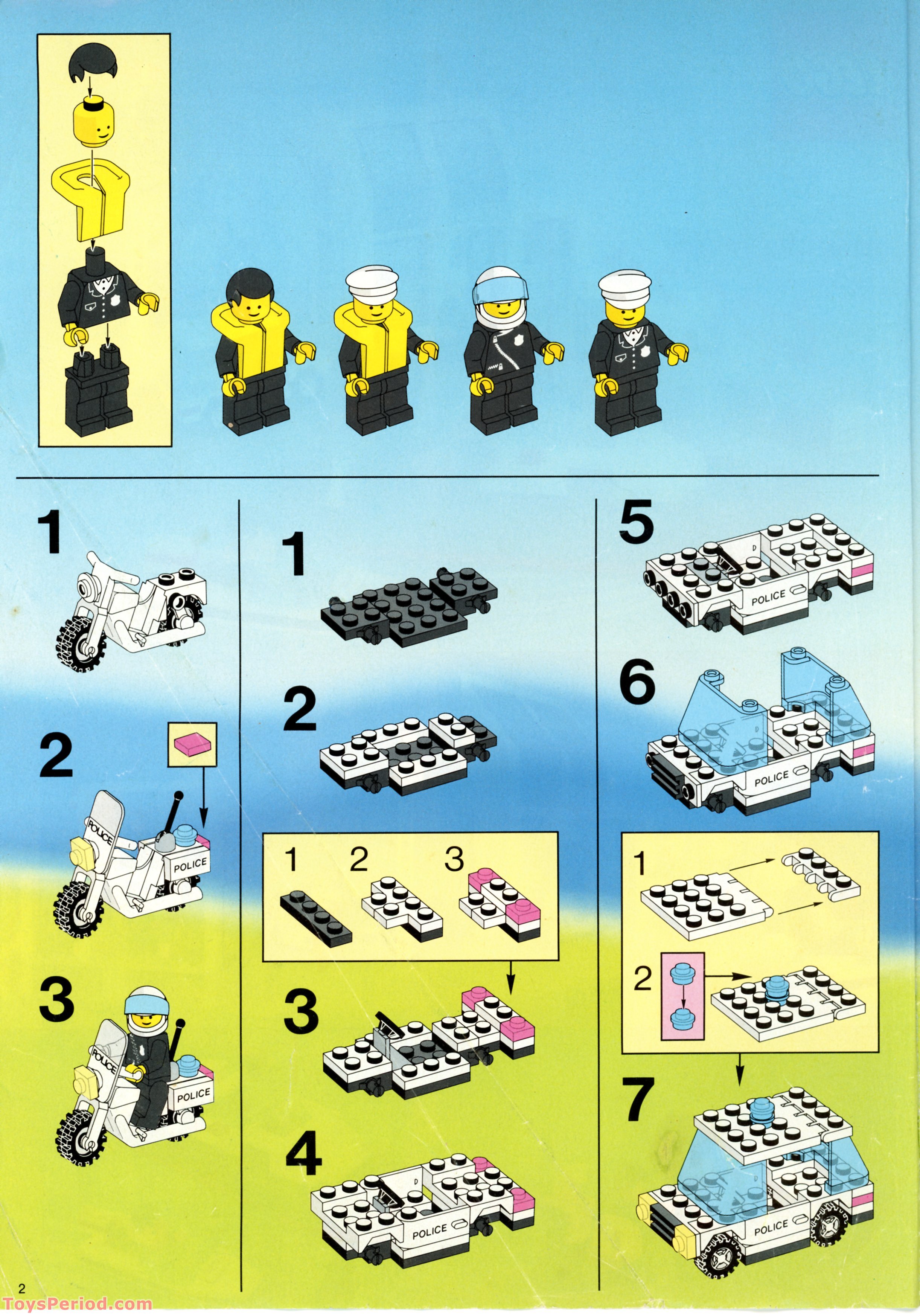 LEGO 6540 Pier Police Instructions and Parts List