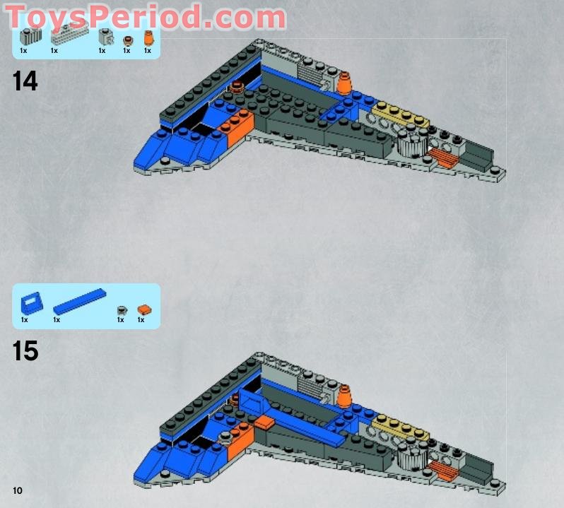 LEGO 9499 Gungan Sub Instructions and Parts List