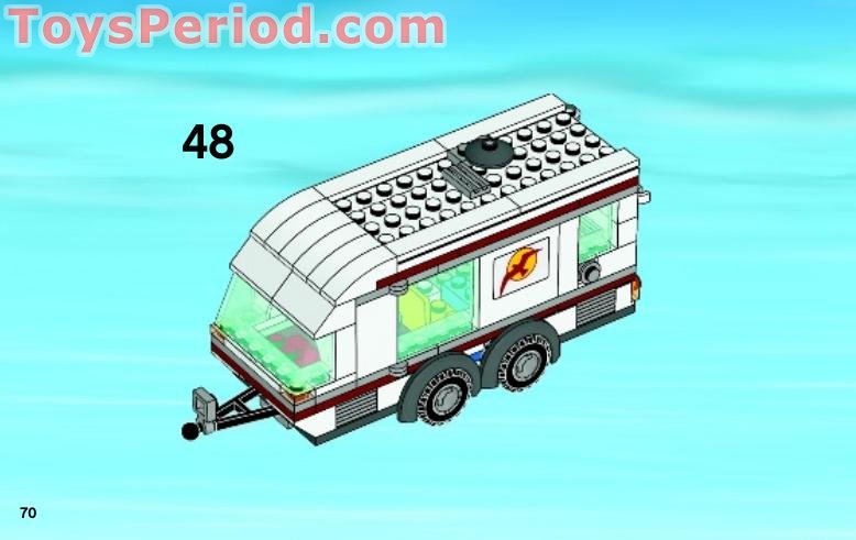 LEGO 4435 Car and Caravan Instructions and Parts List