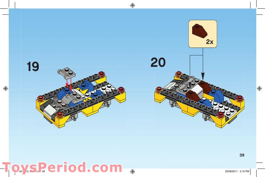 LEGO 4635 Fun with Vehicles Instructions and Parts List