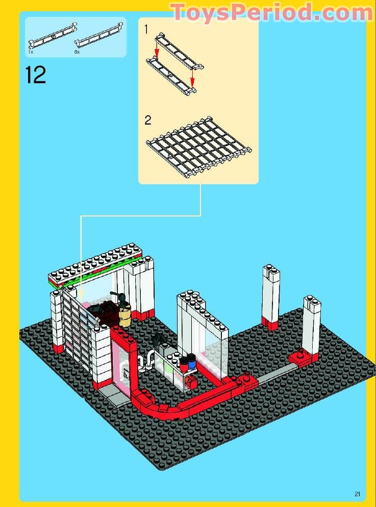 LEGO 10184 Town Plan Instructions and Parts List