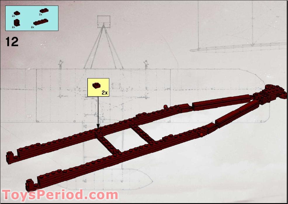 LEGO 10124 Wright Flyer Instructions and Parts List