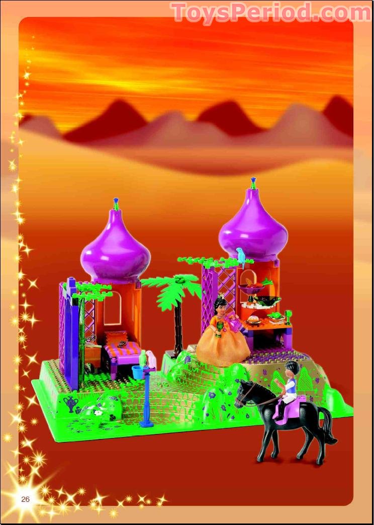 LEGO 5858-1 The Golden Palace, Blue Box Instructions and Parts List