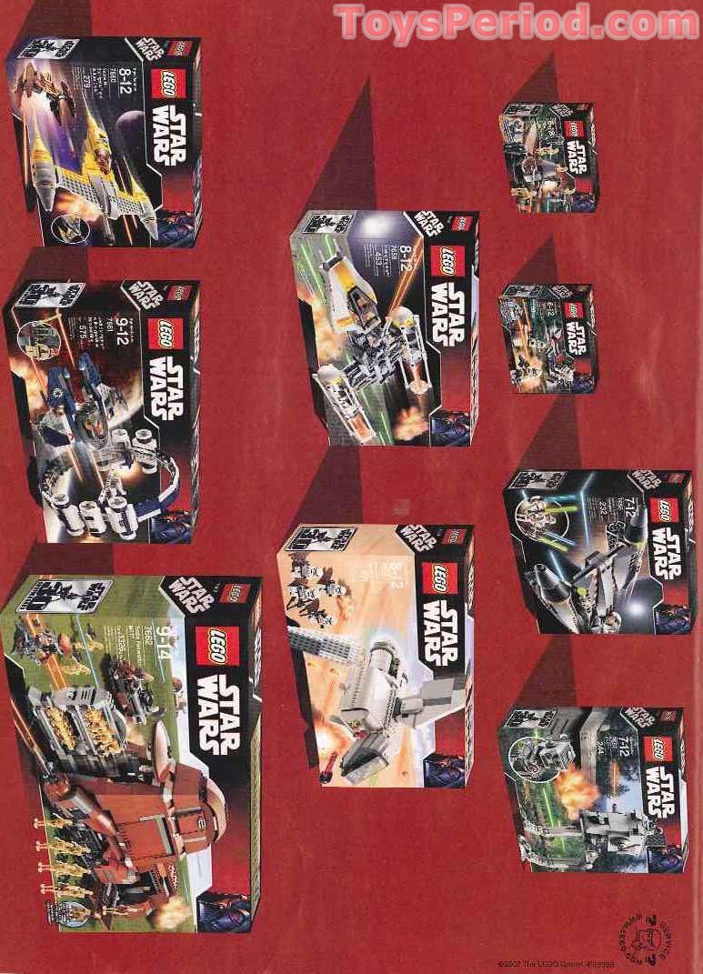 LEGO 7663 Sith Infiltrator Instructions and Parts List