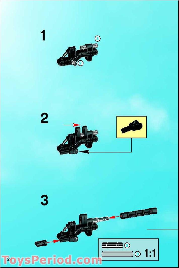 LEGO 7700 Stealth Hunter Instructions and Parts List