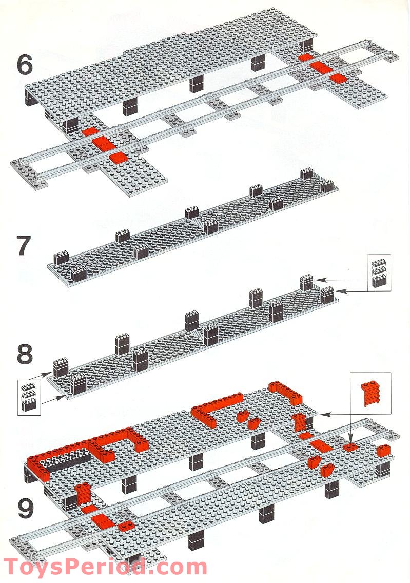 LEGO 7822 Railway Station Instructions and Parts List