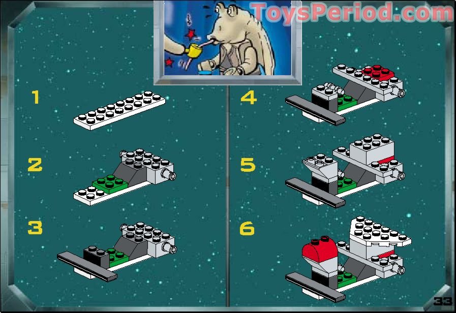 LEGO 7159 Star Wars Bucket Instructions and Parts List