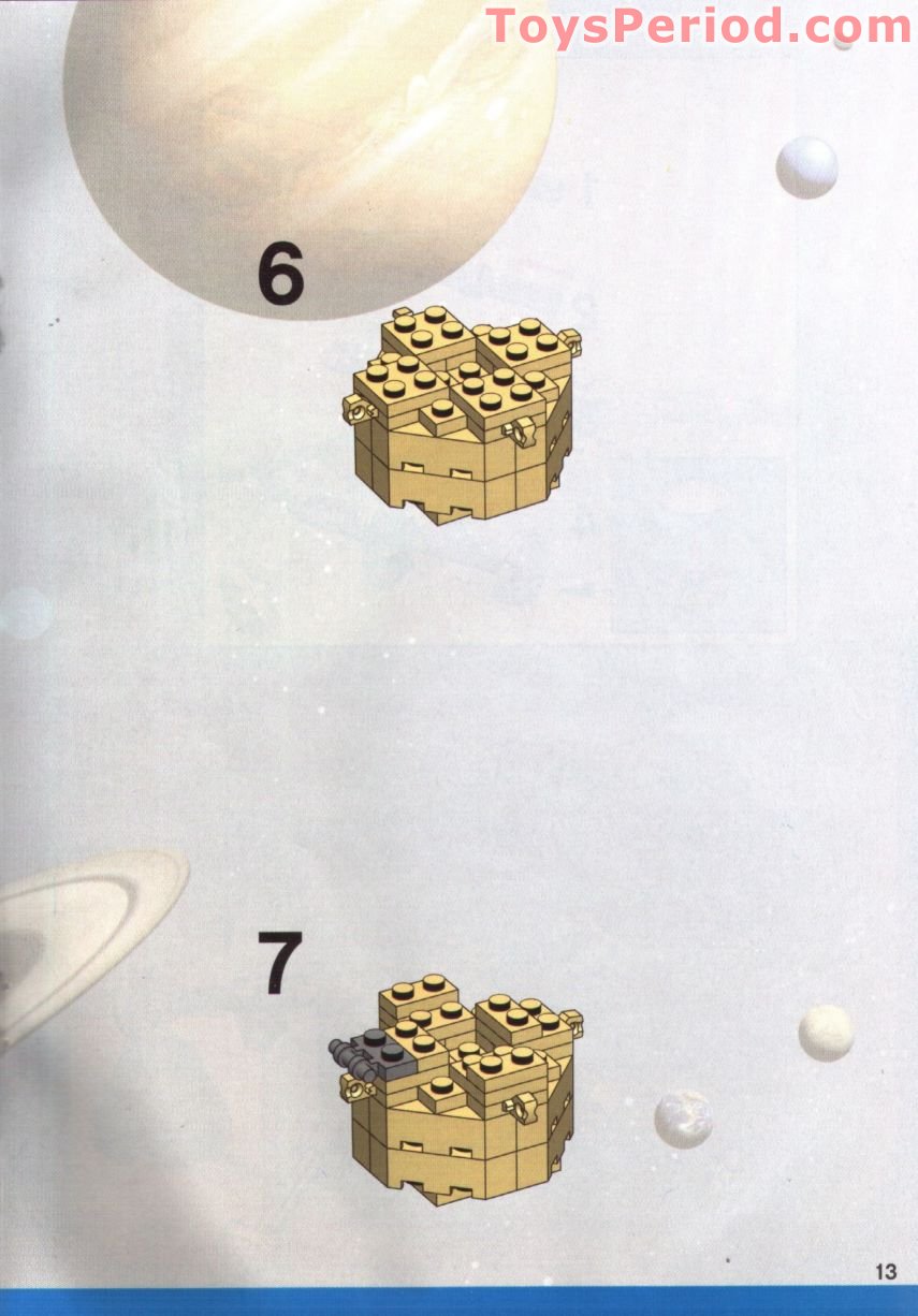 LEGO 7468 Saturn V Moon Mission Instructions and Parts List