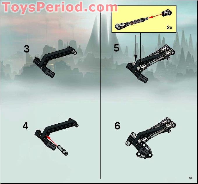 LEGO 8621 Turaga Dume and Nivawk Instructions and Parts List