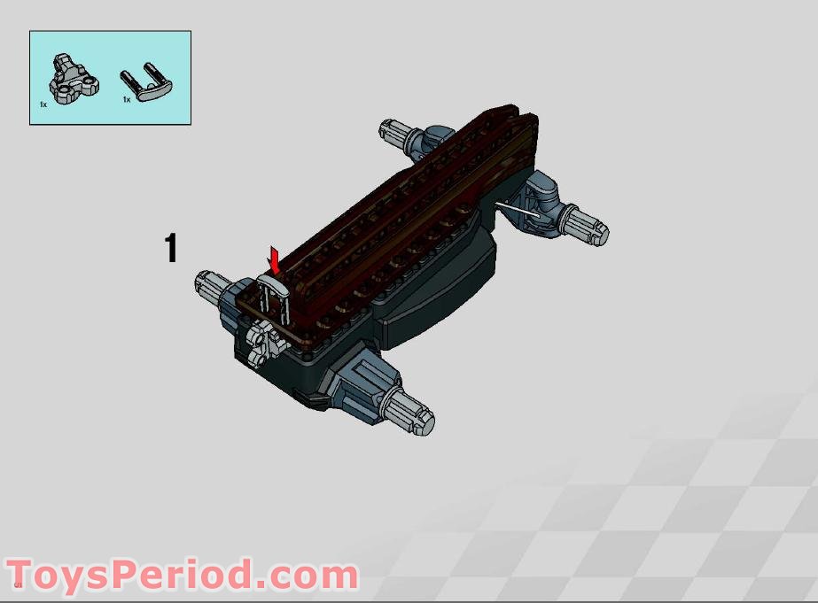 LEGO 8676 Sunset Cruiser Instructions and Parts List