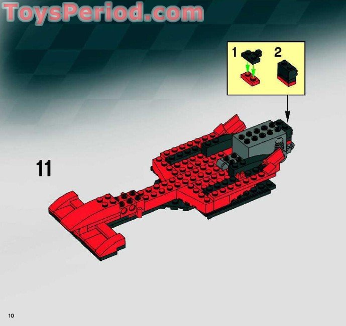 LEGO 8142-2 Ferrari 248 F1 1:24 (Alice) Instructions and Parts List