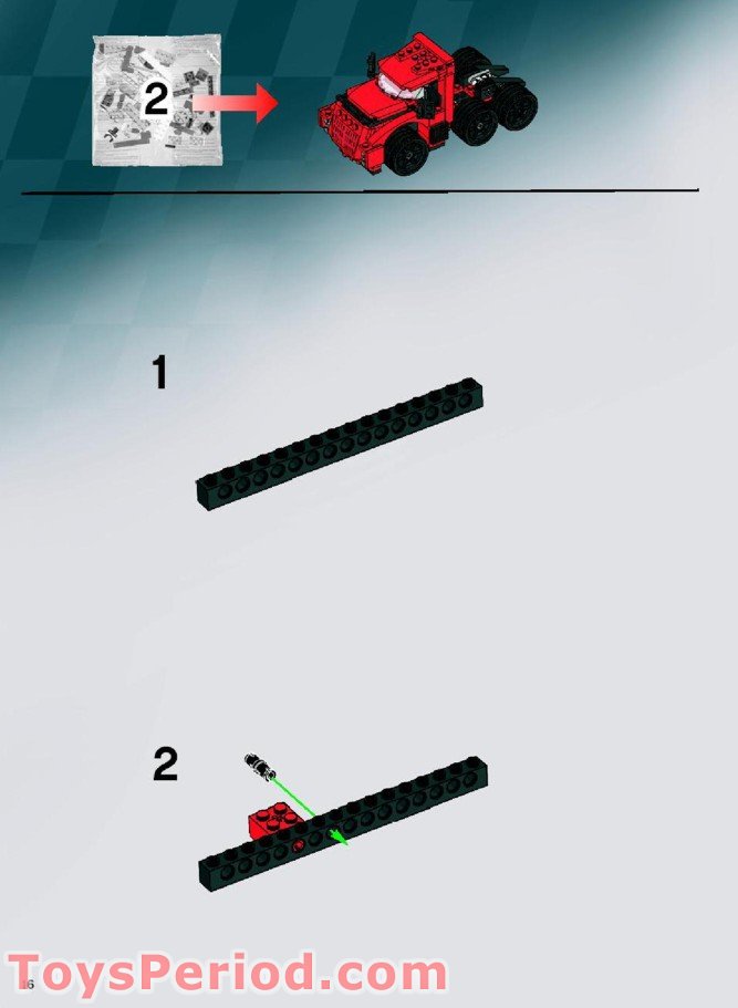 LEGO 8160 Cruncher Block and Racer X Instructions and Parts List