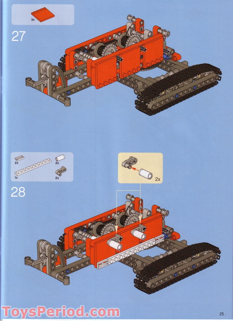 LEGO 8288 Crawler Crane Instructions and Parts List