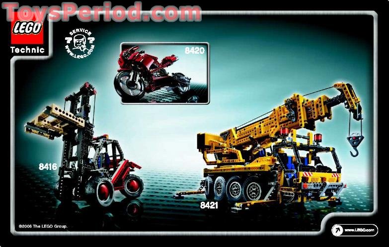LEGO 8281 Mini Tractor Instructions and Parts List