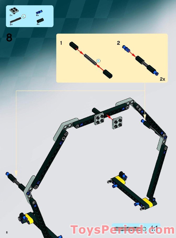 LEGO 8496 Desert Hammer Instructions and Parts List