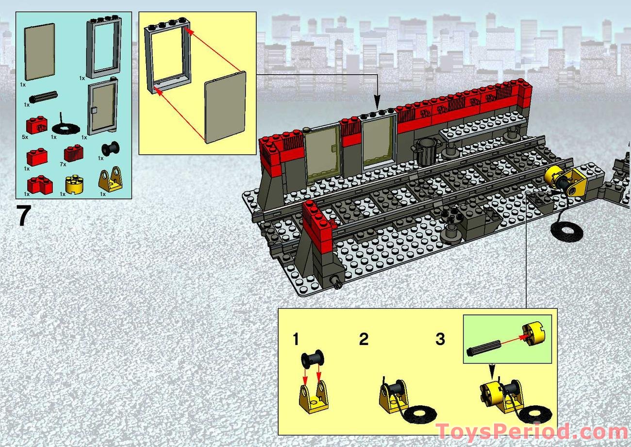 LEGO 10027 Train Engine Shed Instructions and Parts List