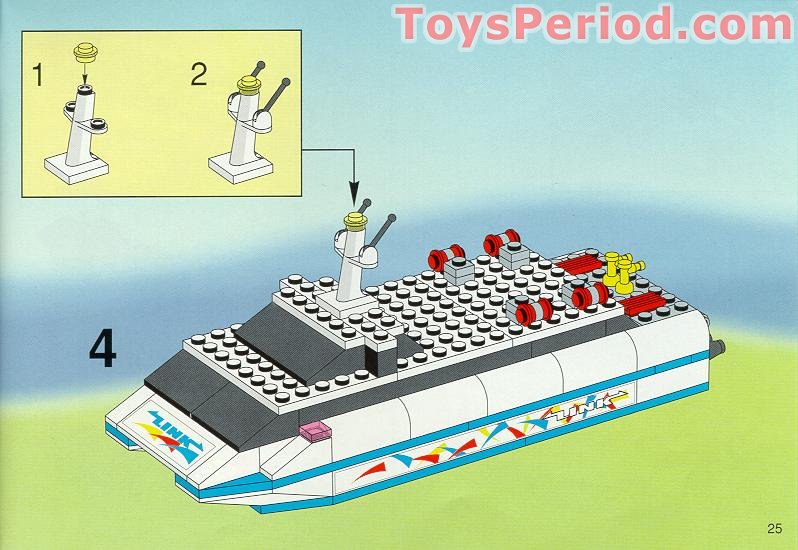 LEGO 2998 Stena Line Promotional Set: Hydrofoil Instructions and Parts List