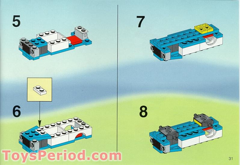 LEGO 2998 Stena Line Promotional Set: Hydrofoil Instructions and Parts List