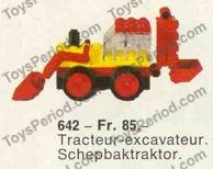 LEGO 642-2 Double Excavator Instructions and Parts List