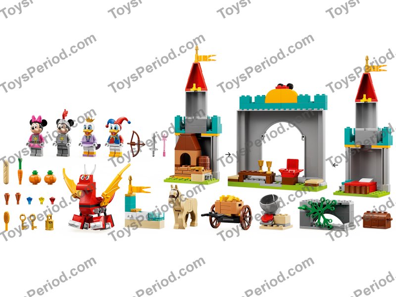 LEGO 10780 Mickey and Friends Castle Defenders Set Parts List