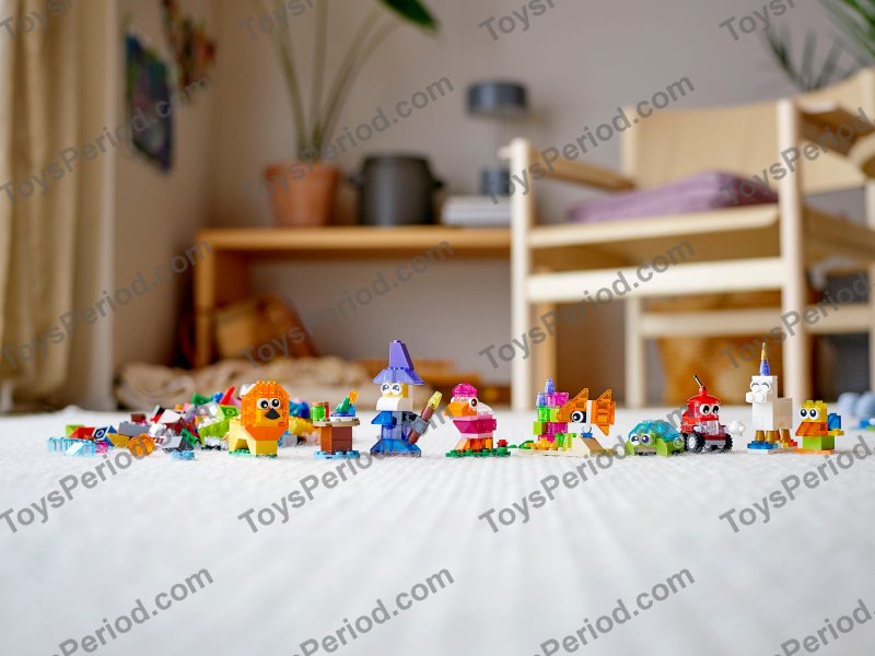 LEGO 11013 Creative Transparent Bricks Set Parts List