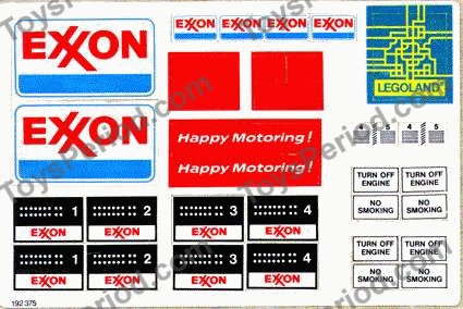 LEGO Sets with Part 6375.2stk01 Sticker Sheet for Set 6375-2 - (192375)