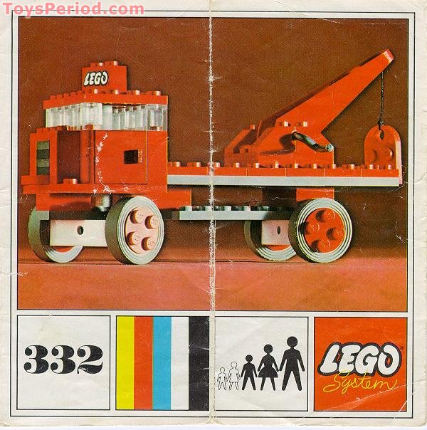 LEGO 332 Tow Truck Instructions and Parts List