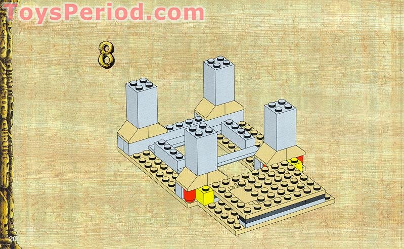 LEGO 3722 Treasure Tomb - TRU Instructions and Parts List