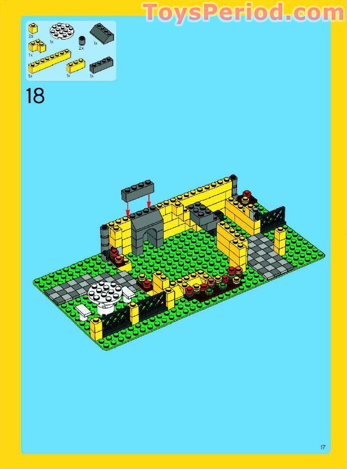 LEGO 4996 Beach House Instructions and Parts List