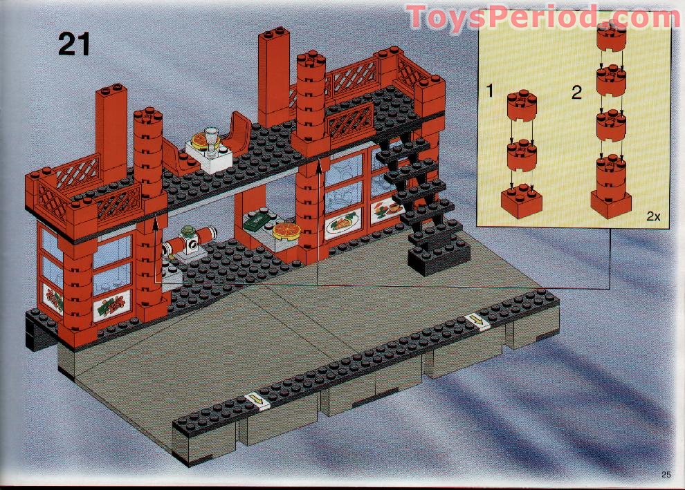 LEGO 4556 Train Station Instructions and Parts List