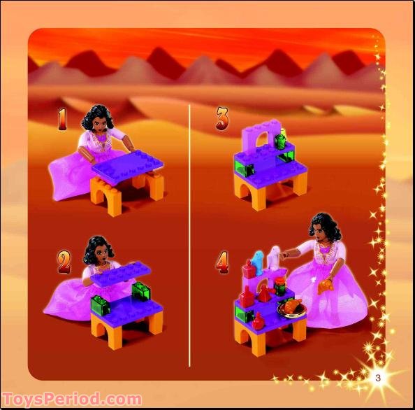 LEGO 5857 Safran's Amazing Bazaar Instructions and Parts List