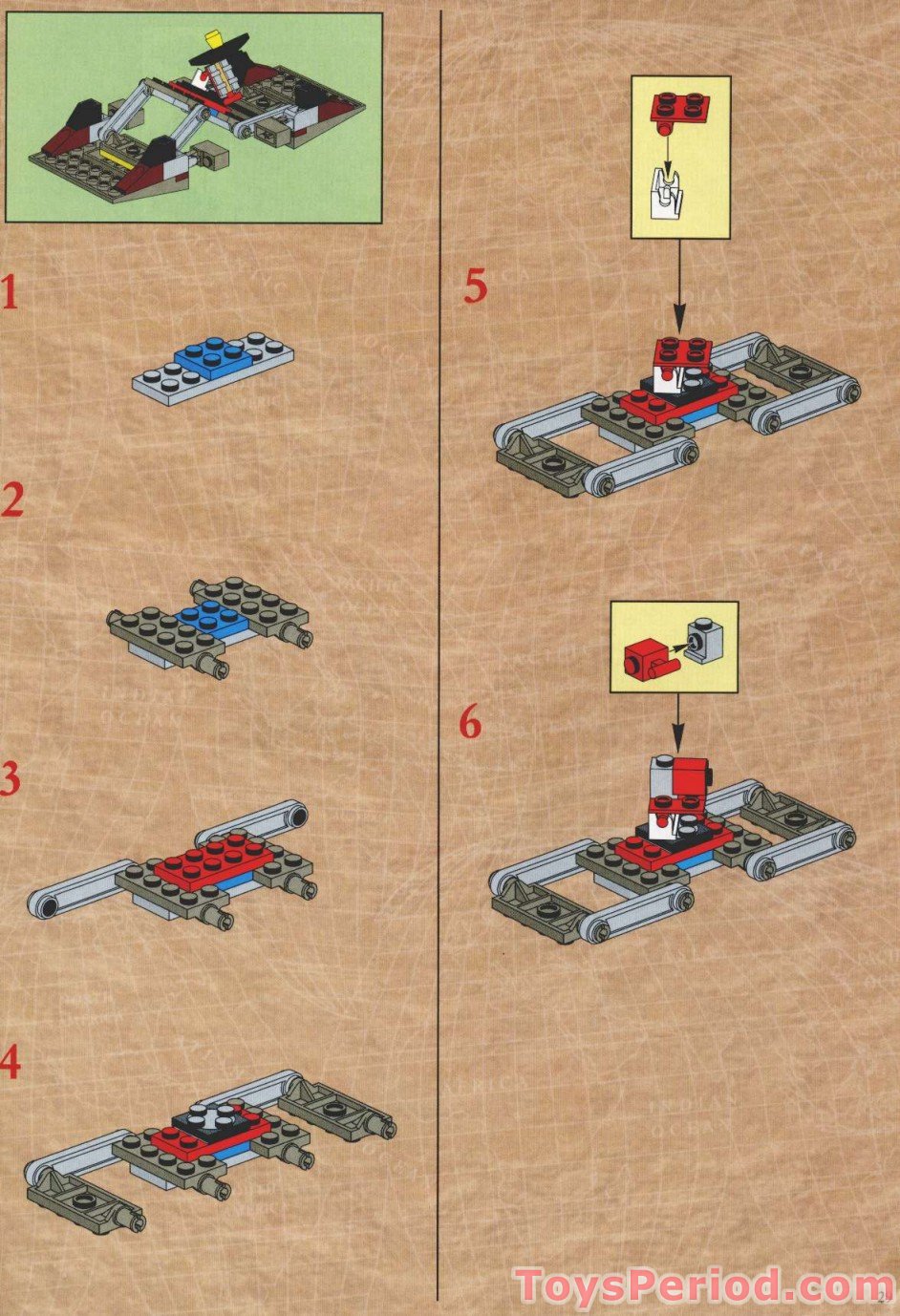 LEGO 5987 Dino Research Compound Instructions and Parts List