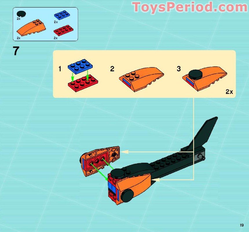 LEGO 8634 Mission 5: Turbocar Chase Instructions and Parts List